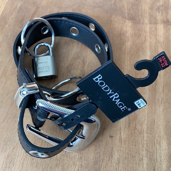 Bodyrage | Accessories | Body Rage Black Belt Lock Goth New Xs S ...